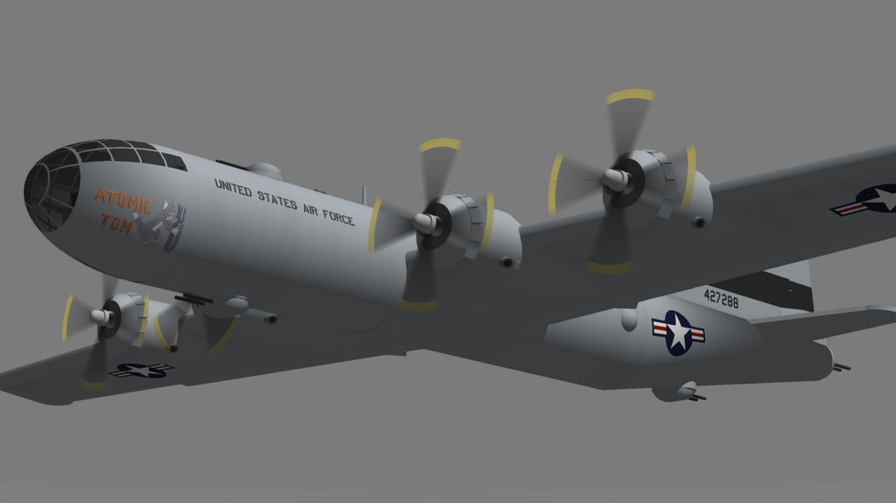 Boeing B-29 Superfortress "Atomic Tom" - Rigs - Mine-imator forums