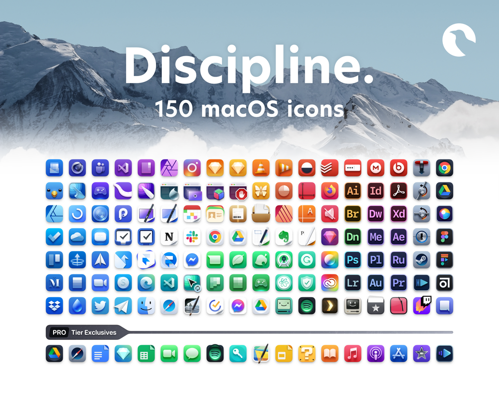 Discipline - 150 macOS Monterey icons