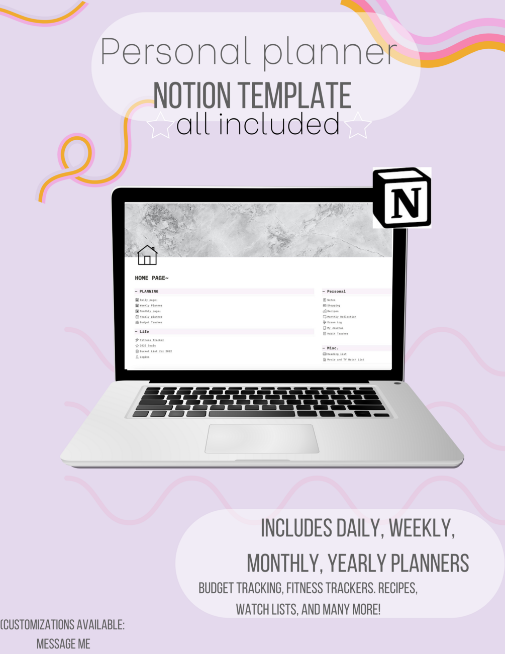 Notion template | Daily Planner
