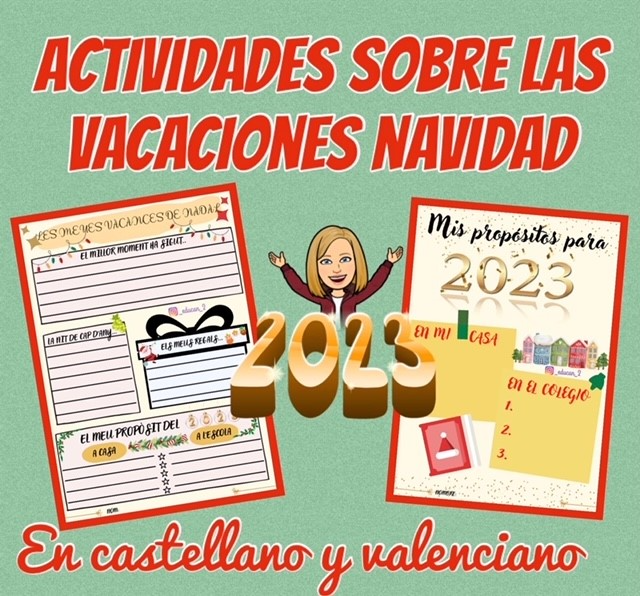 ACTIVIDADES SOBRE LAS VACACIONES DE NAVIDAD (castellano y valenciano)