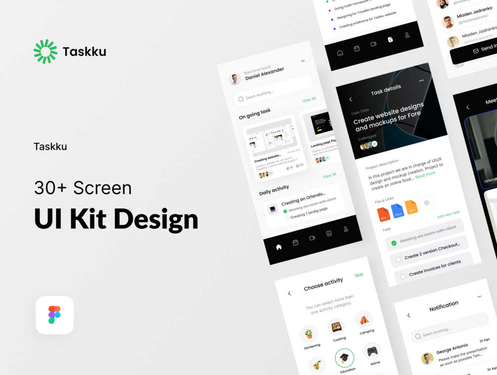 Taskku Task Management Mobile App Design