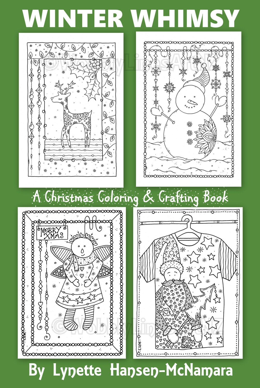 Winter Whimsy: A Christmas Coloring & Crafting Book