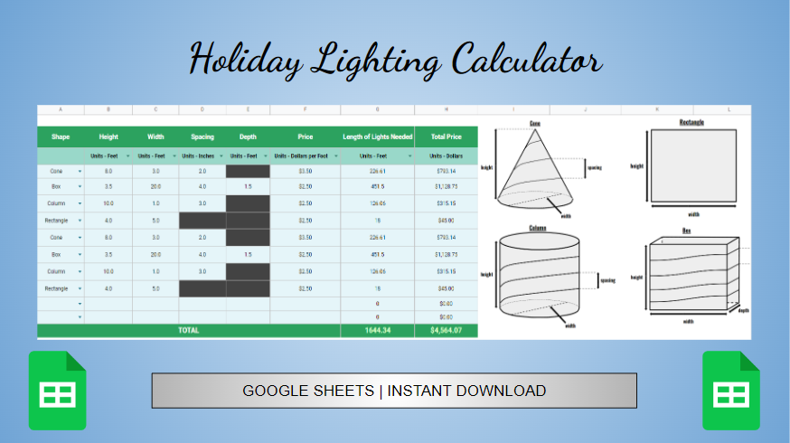 Holiday Lighting Calculator