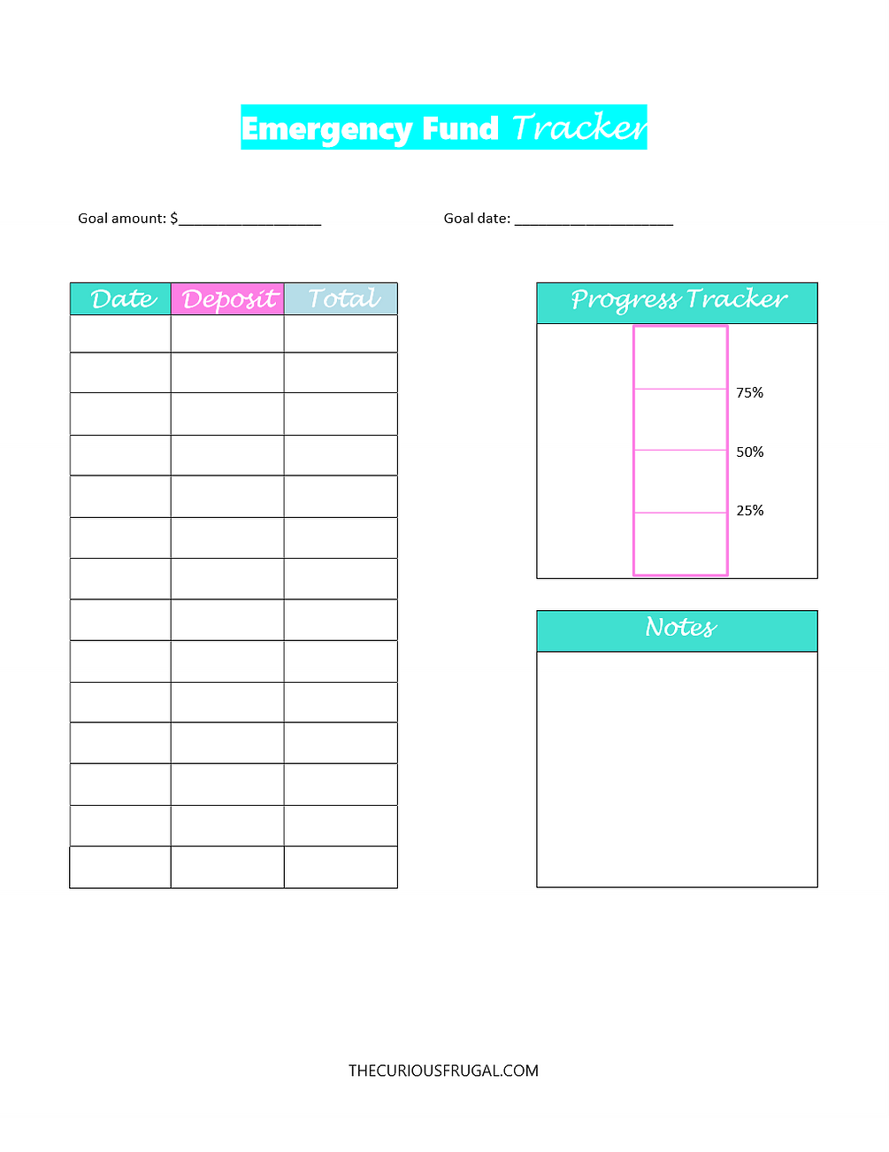 Emergency Fund Tracker