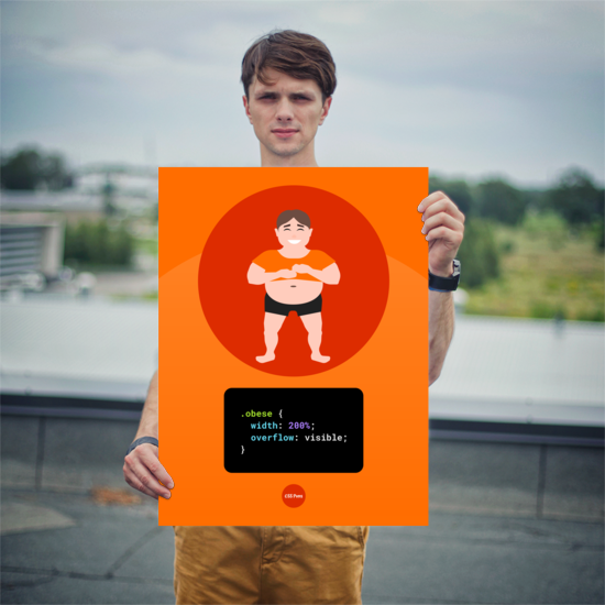 CSS Puns - Obese - Poster