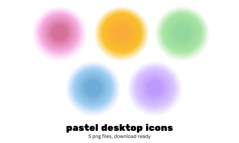 pastel aura icons (5 included)