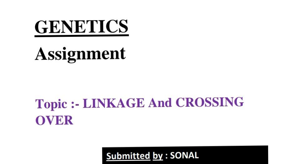 Handwritten notes of Genetics