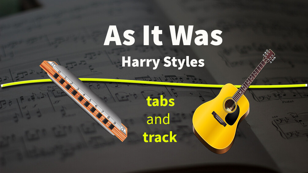 As It Was (Harry Styles) - harmonica tabs + backing track