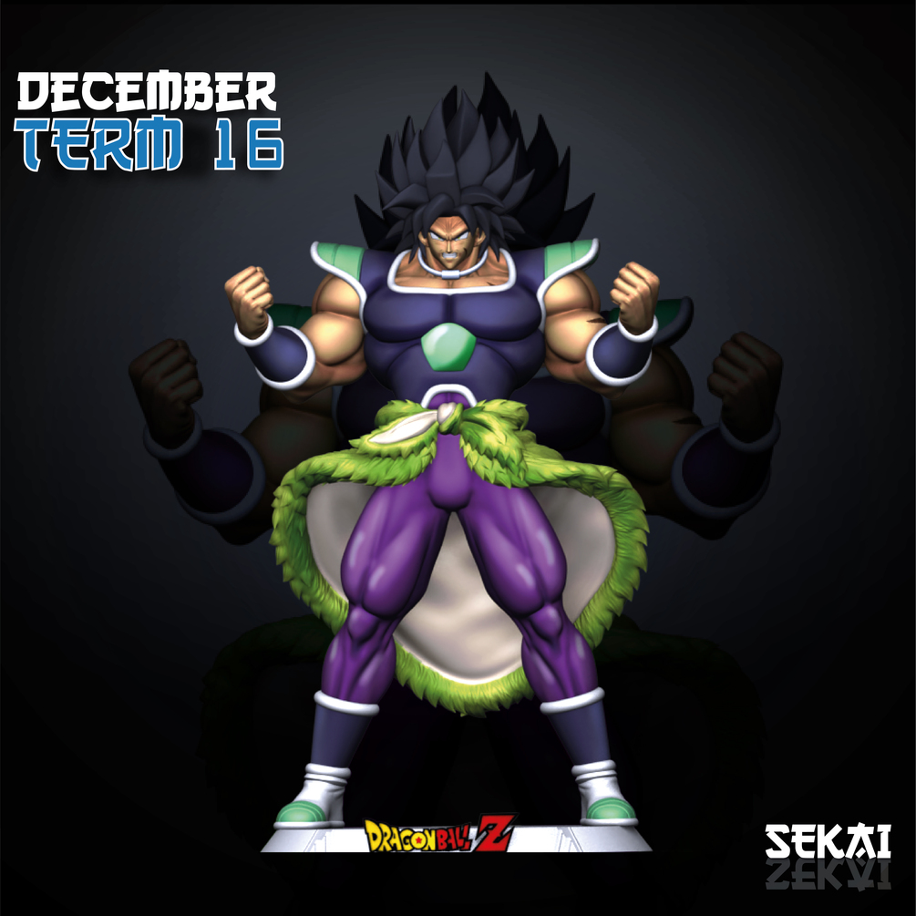 Broly Sculpture - Sekai 3D Models - Tested and Ready for 3D printing