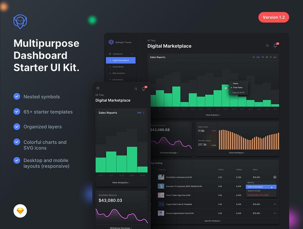 Dashboard Starter UI Kit