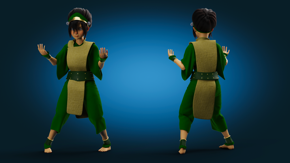 3D Model Toph from Avatar!