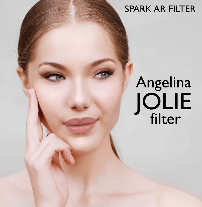 Angelina Jolie Fillter ( Makeup + Face deformation)