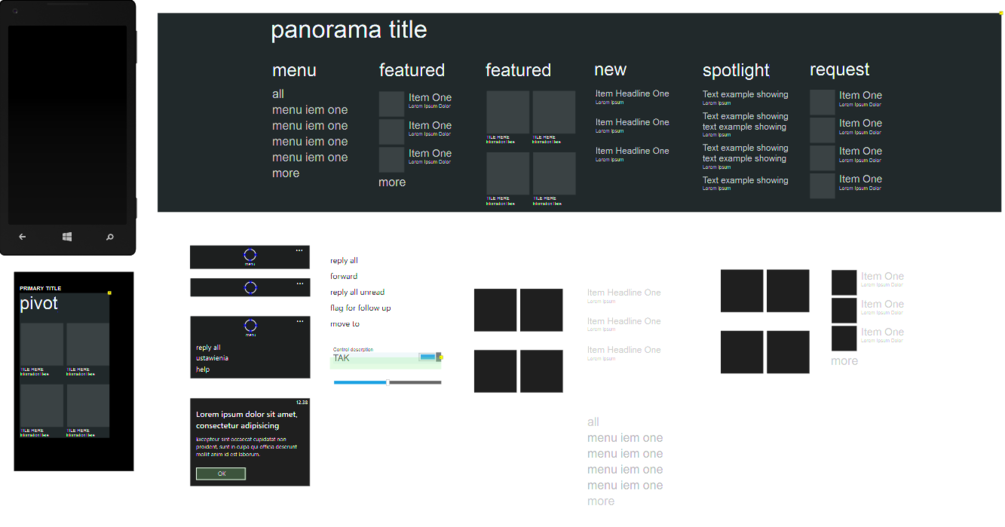 Windows Phone Widget Pack for Axure 6.0