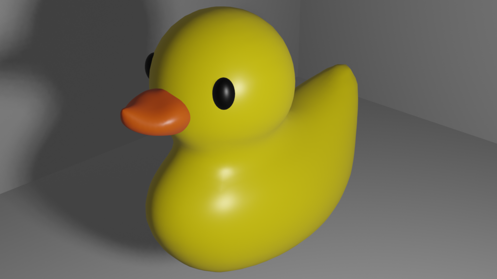 Pato de hule 3D blender