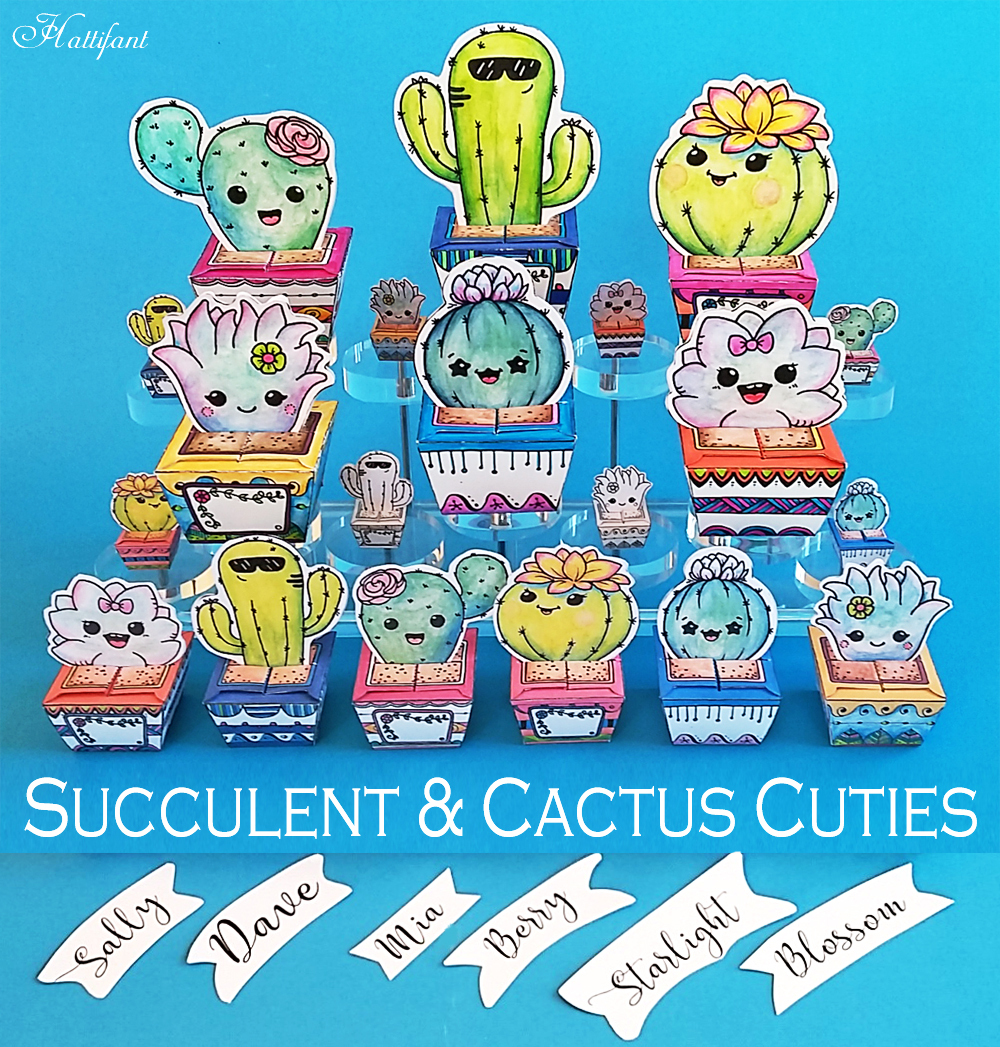 Succulent & Cactus Cutie Papercraft Bundle
