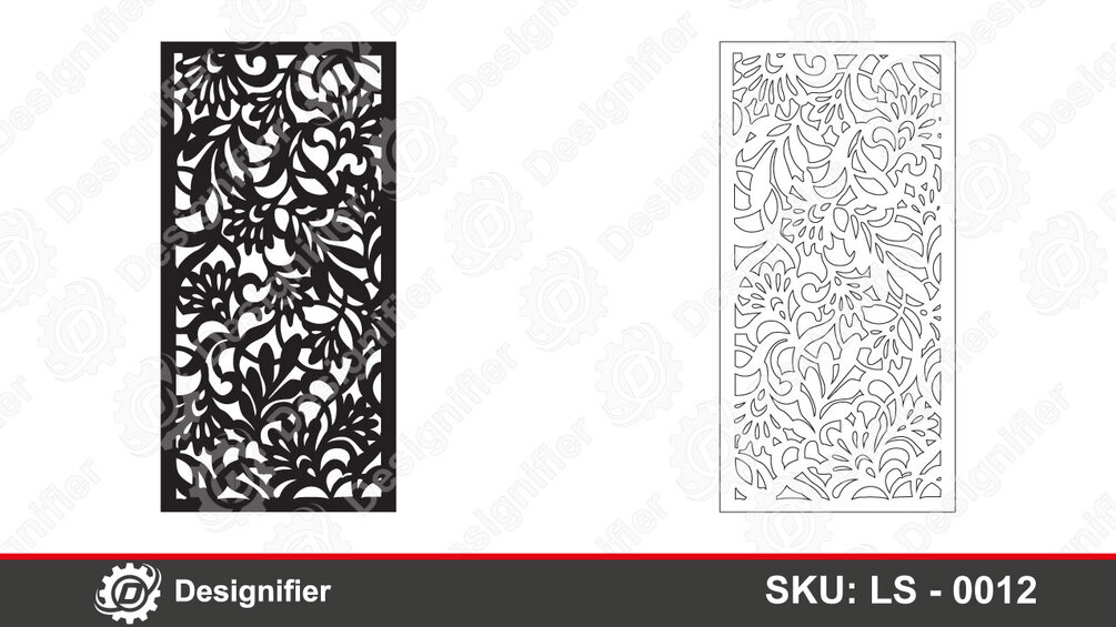 Decorative Wall Screen DXF LS0012 , Decorative Ornaments, Laser Cut CNC File DXF SVG, Design For ...