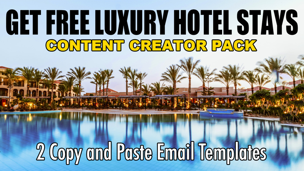 Email Templates to get Free Hotel Stays for Content Creators