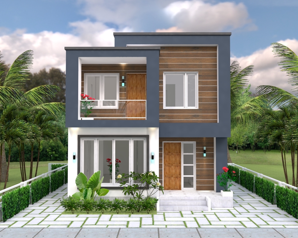 22x25 Small House Design 6.5x7.5M with 2 Bedrooms Pdf Full Plan