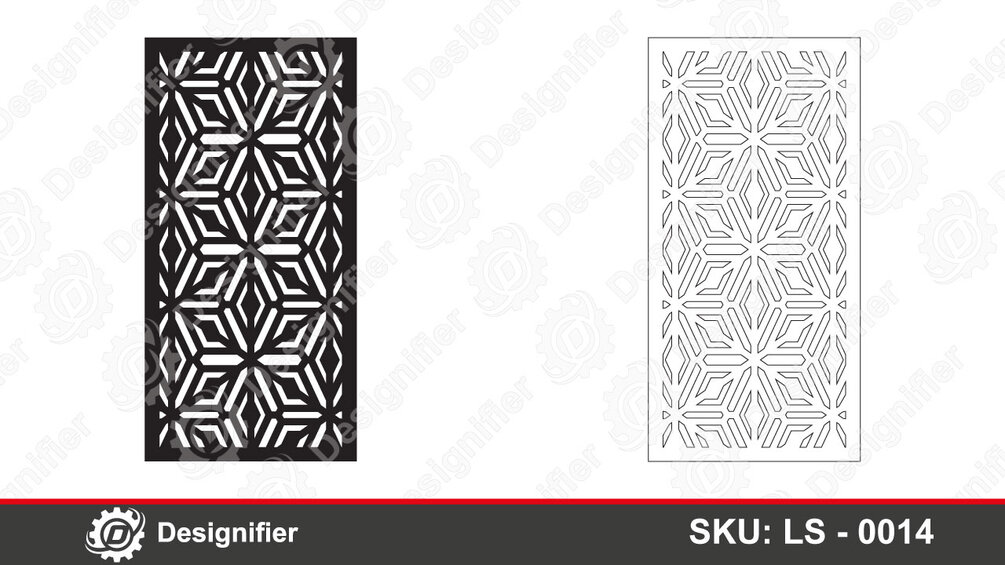 Geometric Lines Wall Screen DXF LS0014, File Ready To Cut With Laser ...
