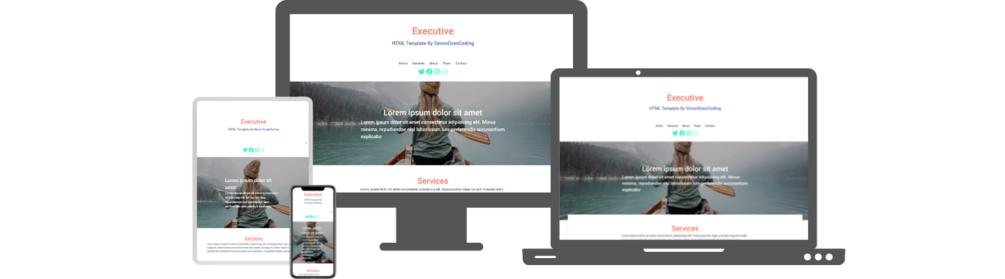 Responsive Landing Page HTML Template With Animations