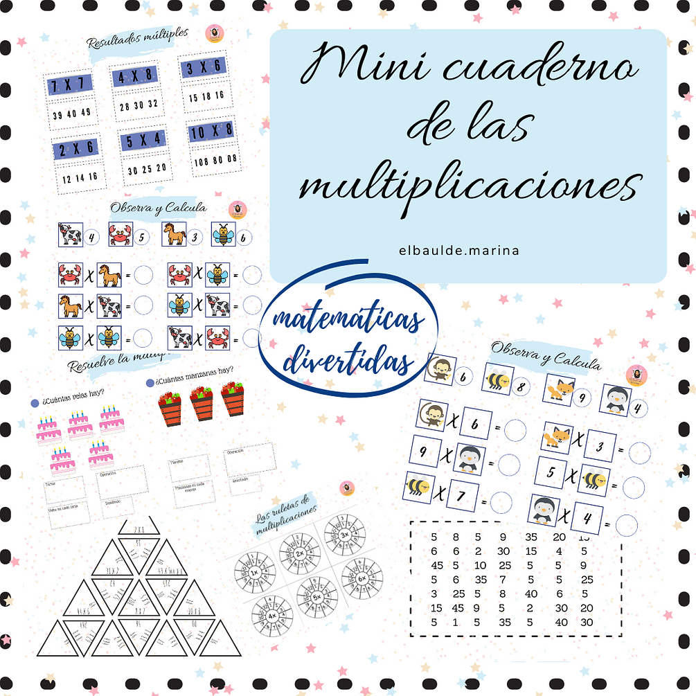 Mini cuaderno de las multiplicaciones