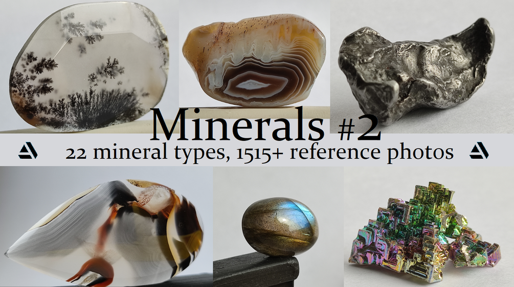 Minerals vol.2. 22 Mineral Types, 1515+ Reference Photo Pictures