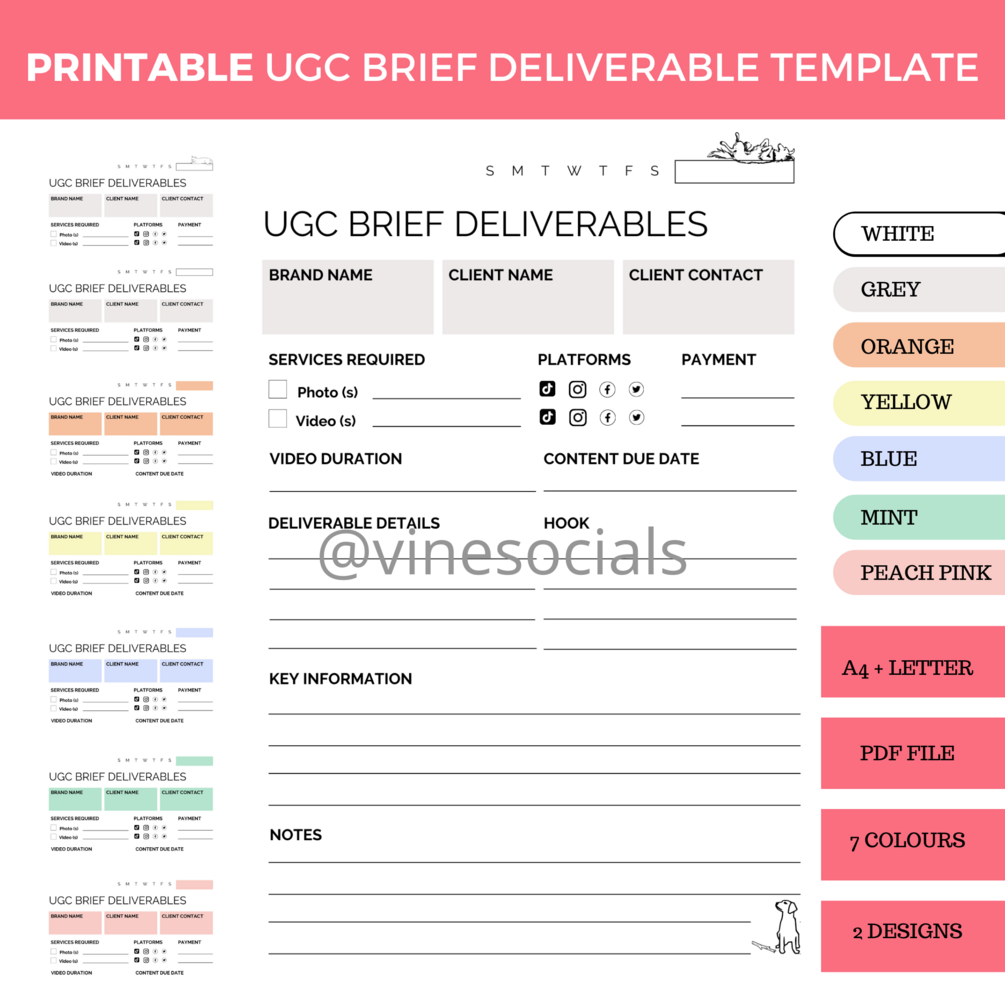 UGC Creator Tools, Client Brief, Media Kit, Portfolio, UGC Hack, UGC ...