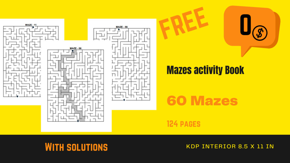 Mazes activity Book / free Mazes