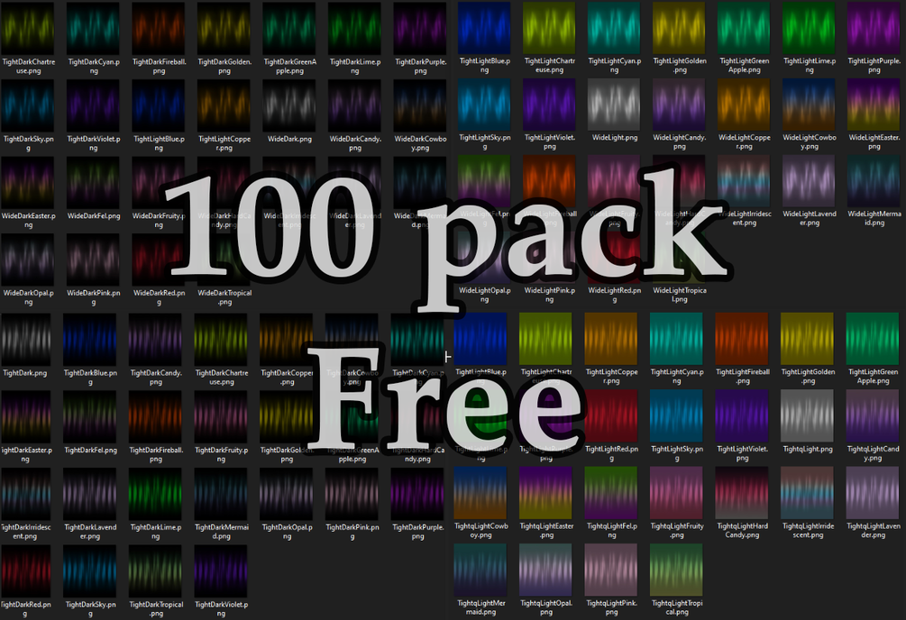 100 Pack - Hair Texture - FREE