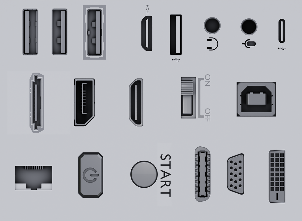 Free computer ports decal pack for DECALmachine