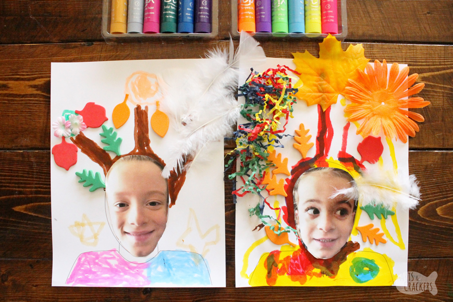 Crazy Hair Day Art Project Template