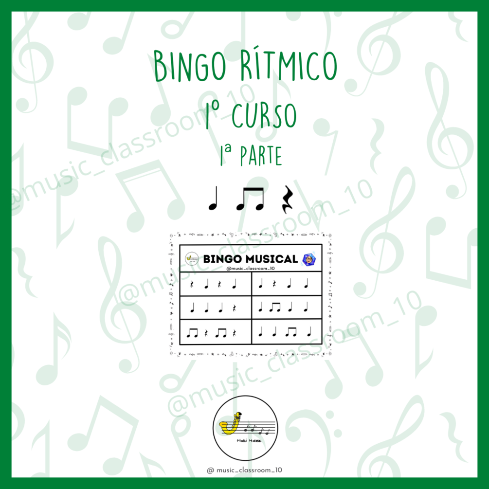 Bingo rítmico 1º Curso ( parte 1)