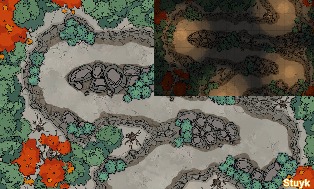 Battle Map - Mountain Crossing - 5120 x 3072