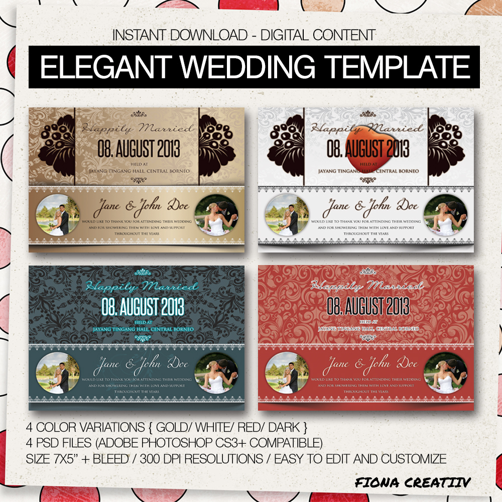 Elegant Wedding Card
