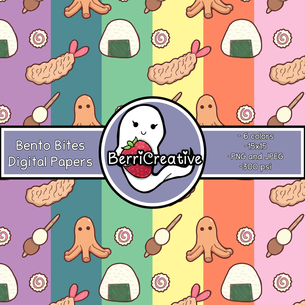 Bento Bites Digital Papers
