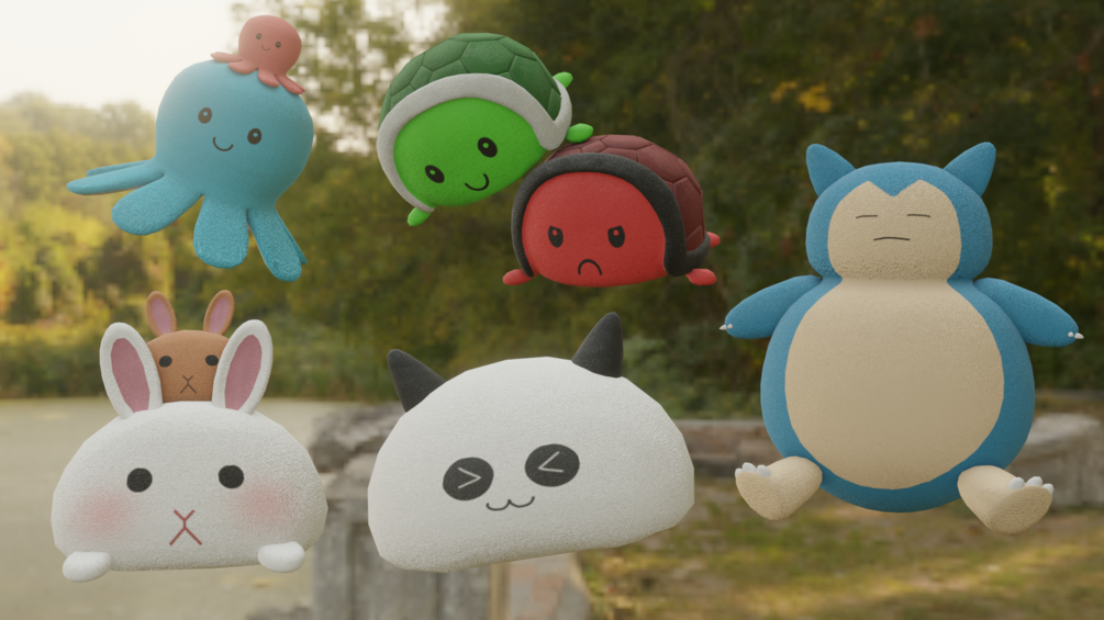 [VRChat Asset] Plush Collection BUNDLE (Worlds/Avatar)