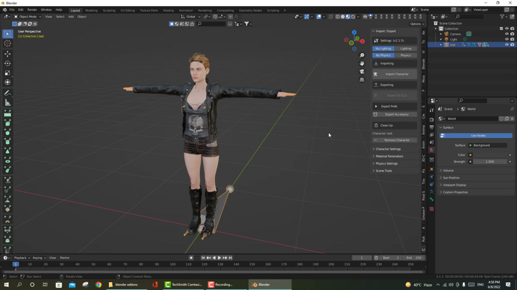 CC3 or CC4 to blender addon free cc3 to blender addon