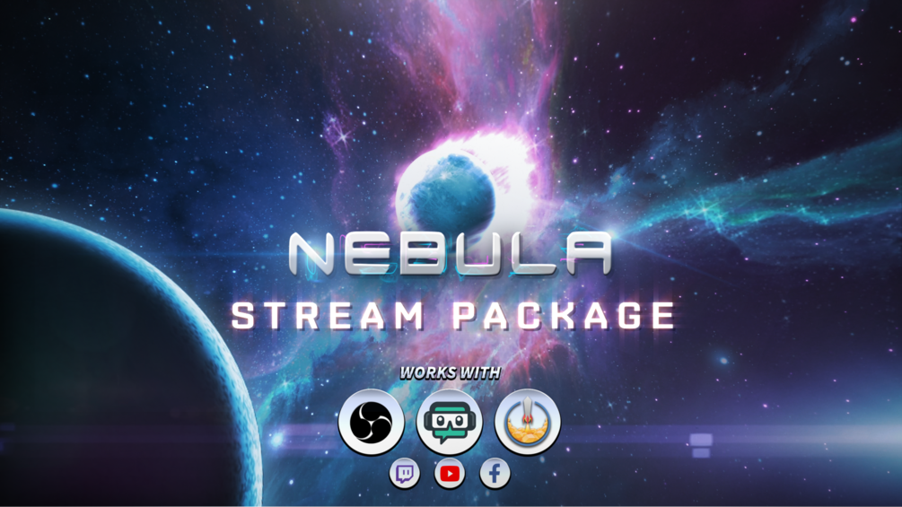 NEBULA - Animated Twitch Overlay ⭐ Mega Pack ⭐