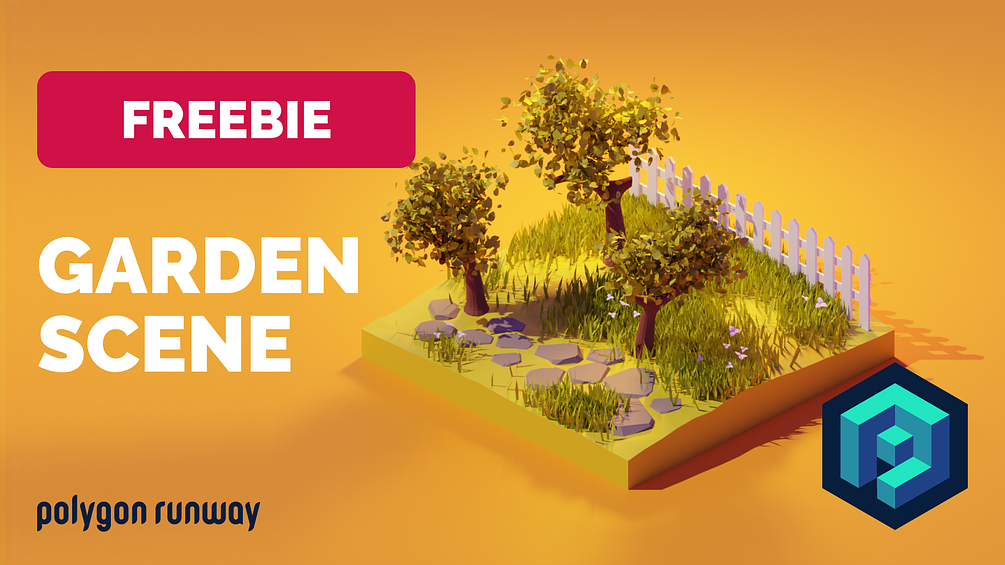 Free Isometric Garden Scene