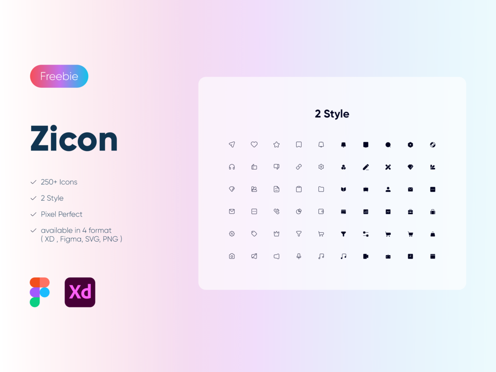 Zicon Pack - 250 Free Icon