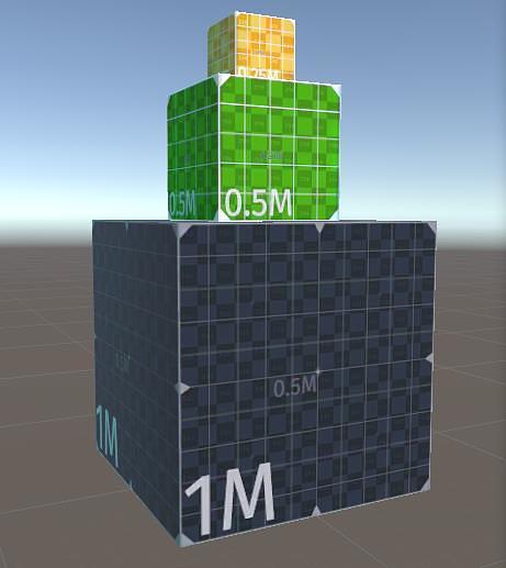 Texel density guide mesh and unit texture.
