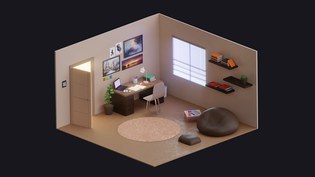 Isometric Scene in Blender 2.8
