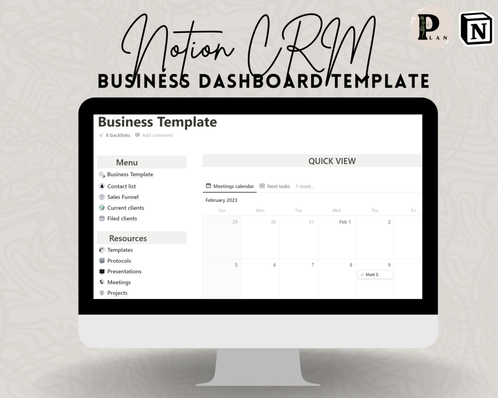 Notion CRM Solution Template - Perfect for Small Business Owners ...