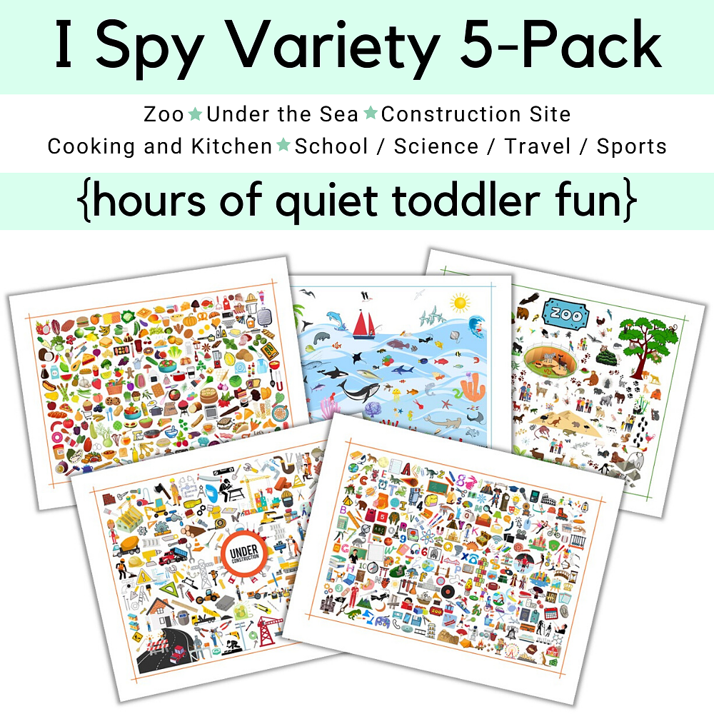 I Spy 5-Pack Printable