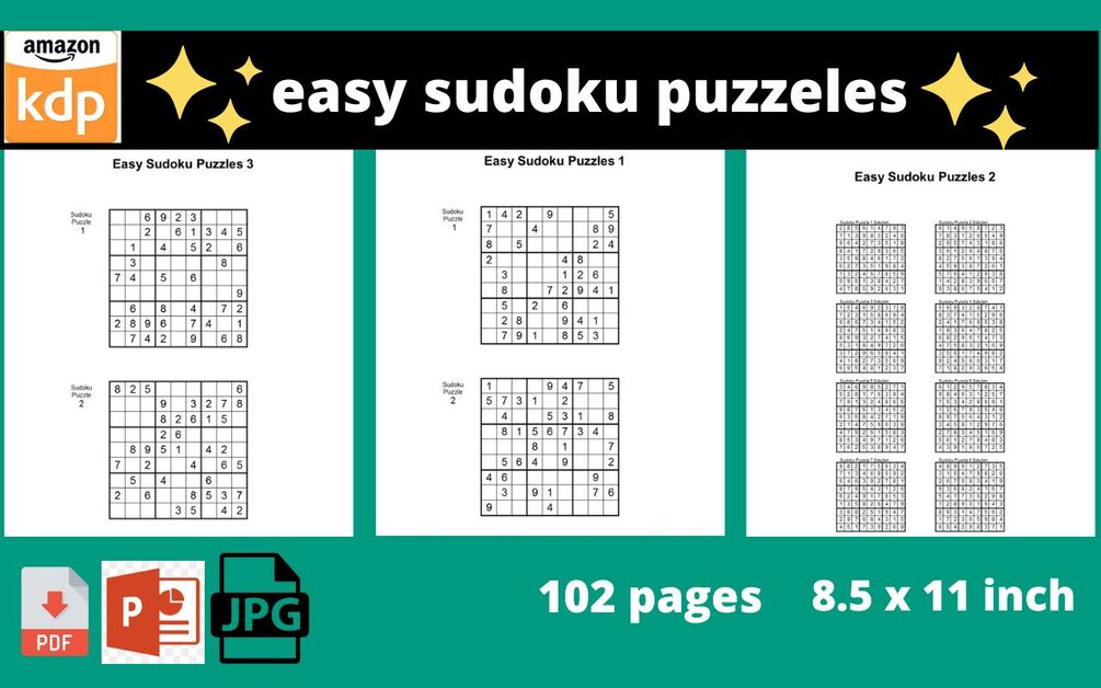 easy sudoku puzzeles kdp