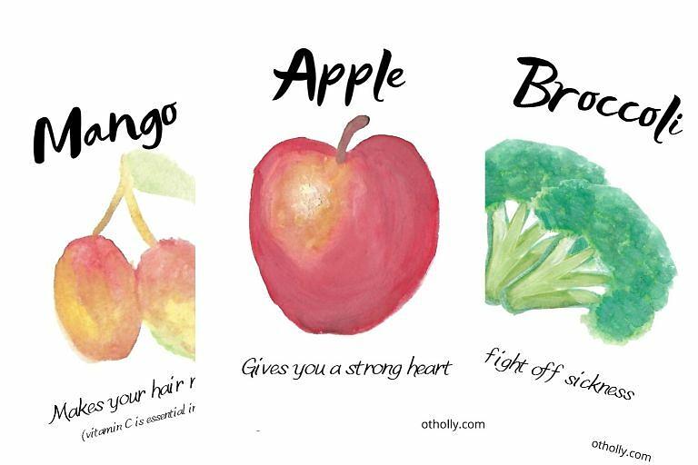 Kids Eat Healthy Cards