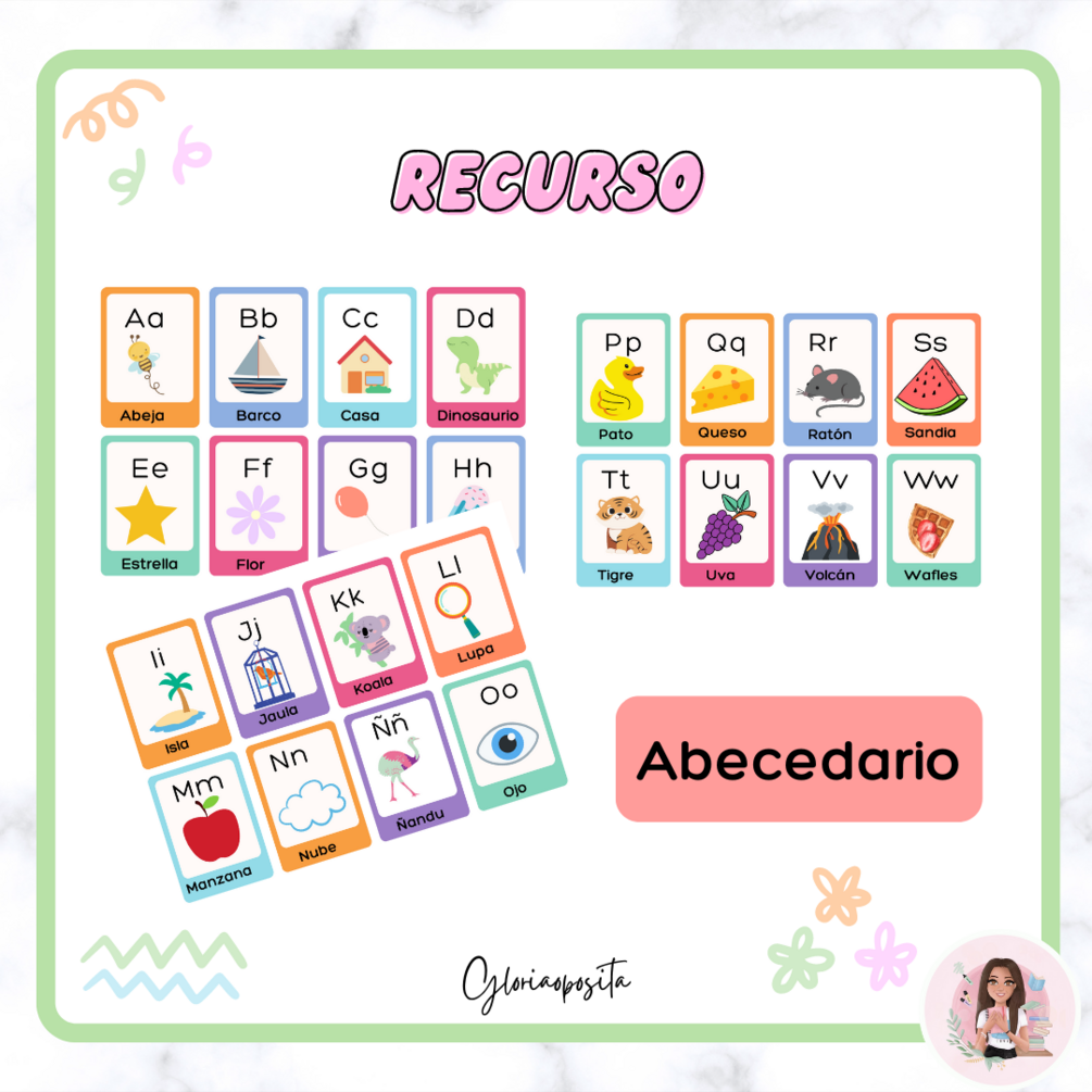 Flashcards abecedario MAYÚSCULA