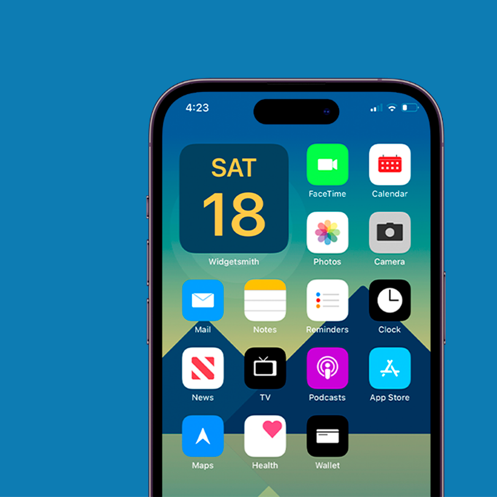 iOS Icon Pack - Minimalistic Lake Theme