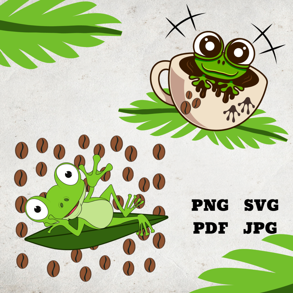 Beautiful Coffee Frog