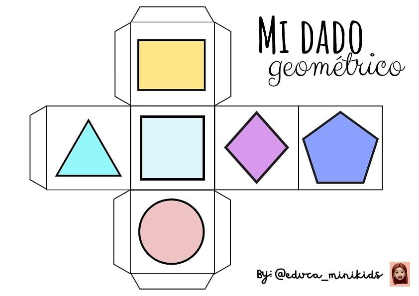 Dado de las figuras geométricas